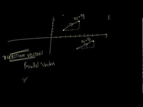 Vectors (Part1 Position Vectors, Direction Vectors, Parallel, Collinear ...
