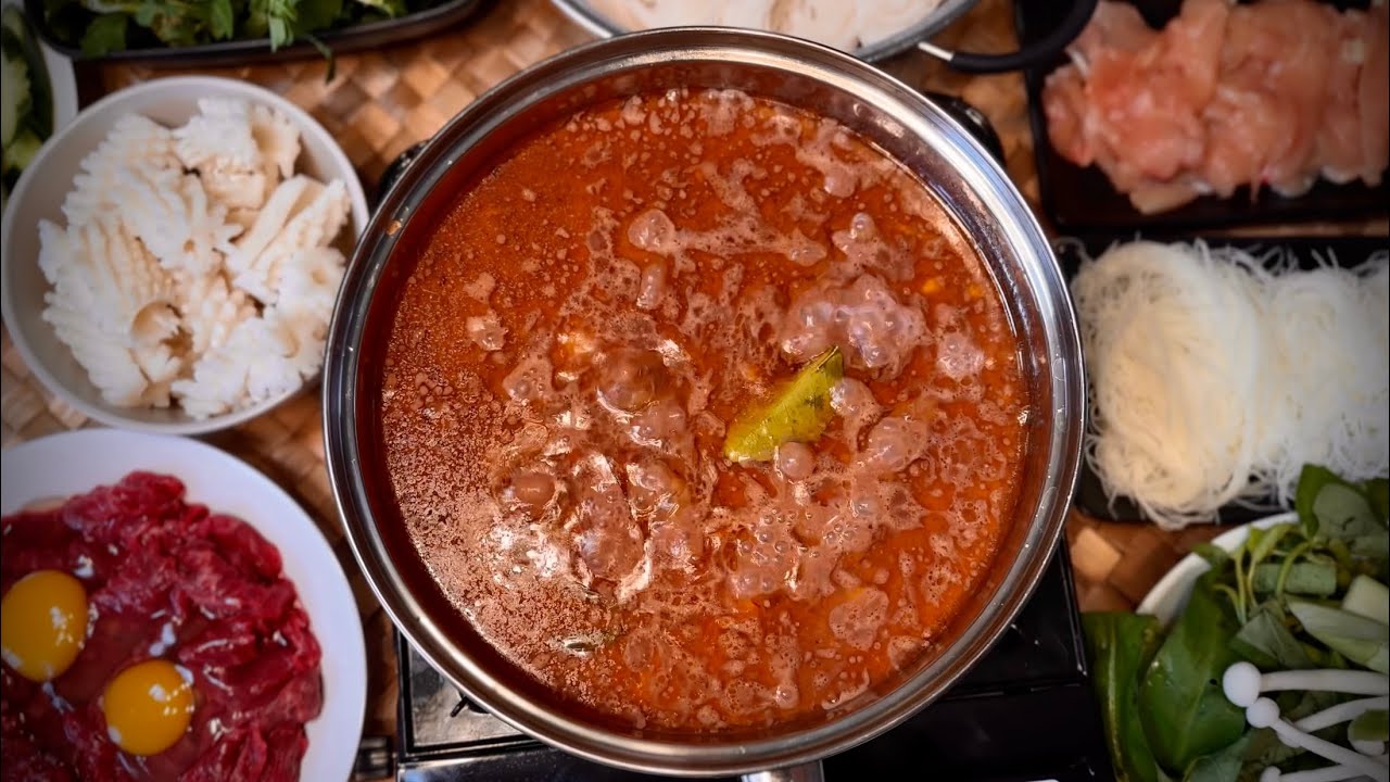 Classic Yaohon Recipe - Classic Cambodian Hot Pot with Barbecue Sauce ...
