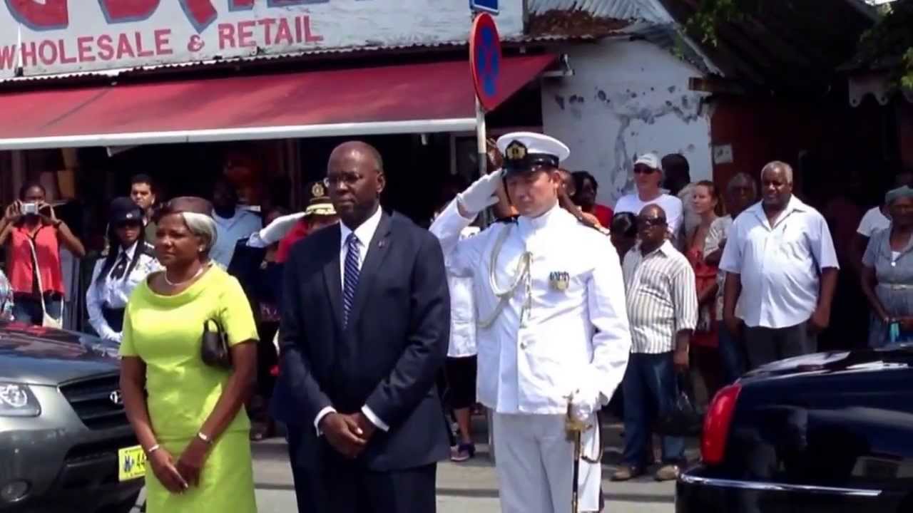 St. Maarten into new Parliament building. - YouTube