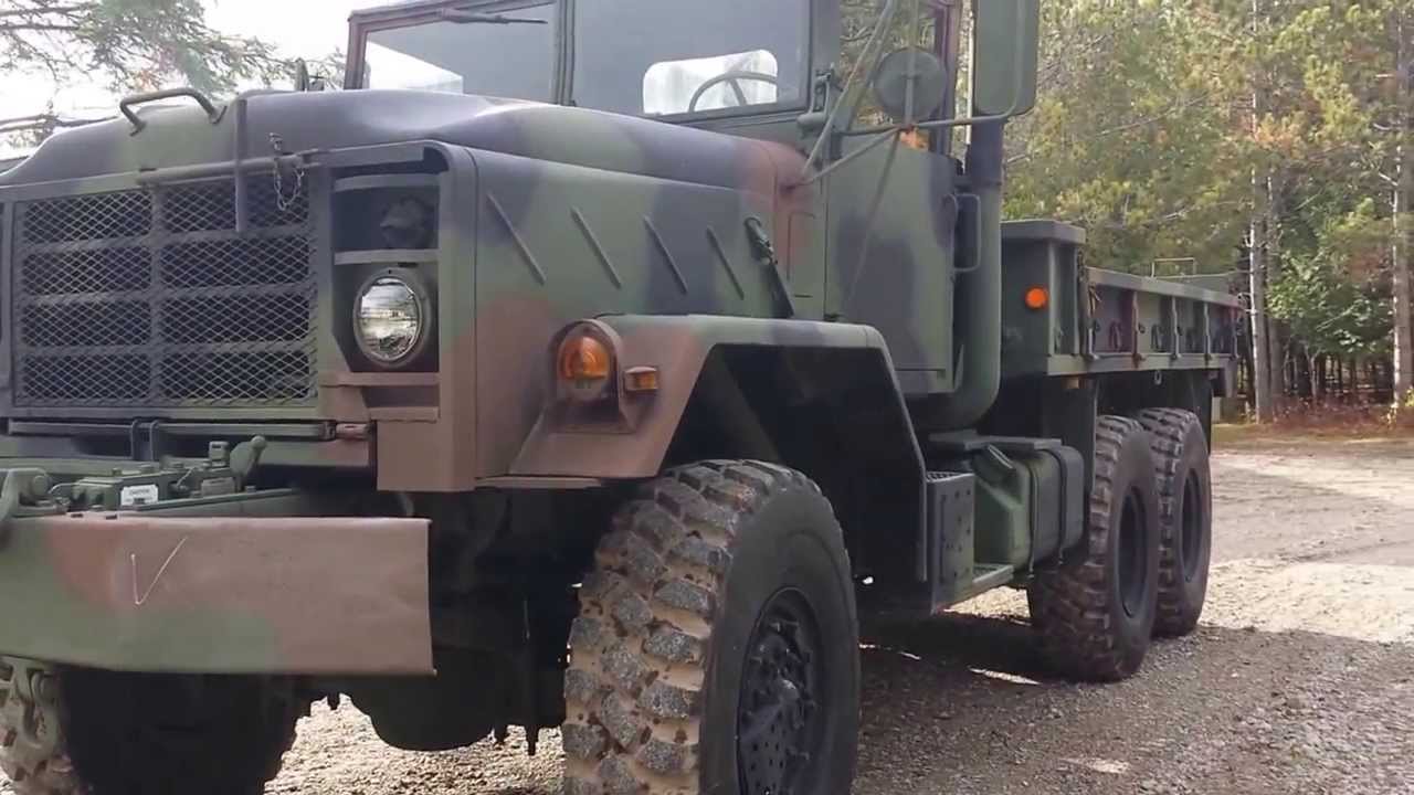 BMY Harsco M925A2 5 Ton Military Truck - YouTube