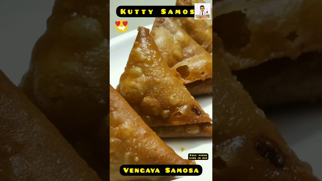 kutty Samosa | Vengaya Samosa | Tea kadai samosa recipe in tamil - YouTube