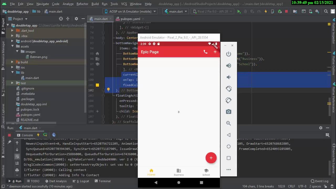 【FLUTTER ANDROID STUDIO and IOS】Bottom Navigation Bar - YouTube