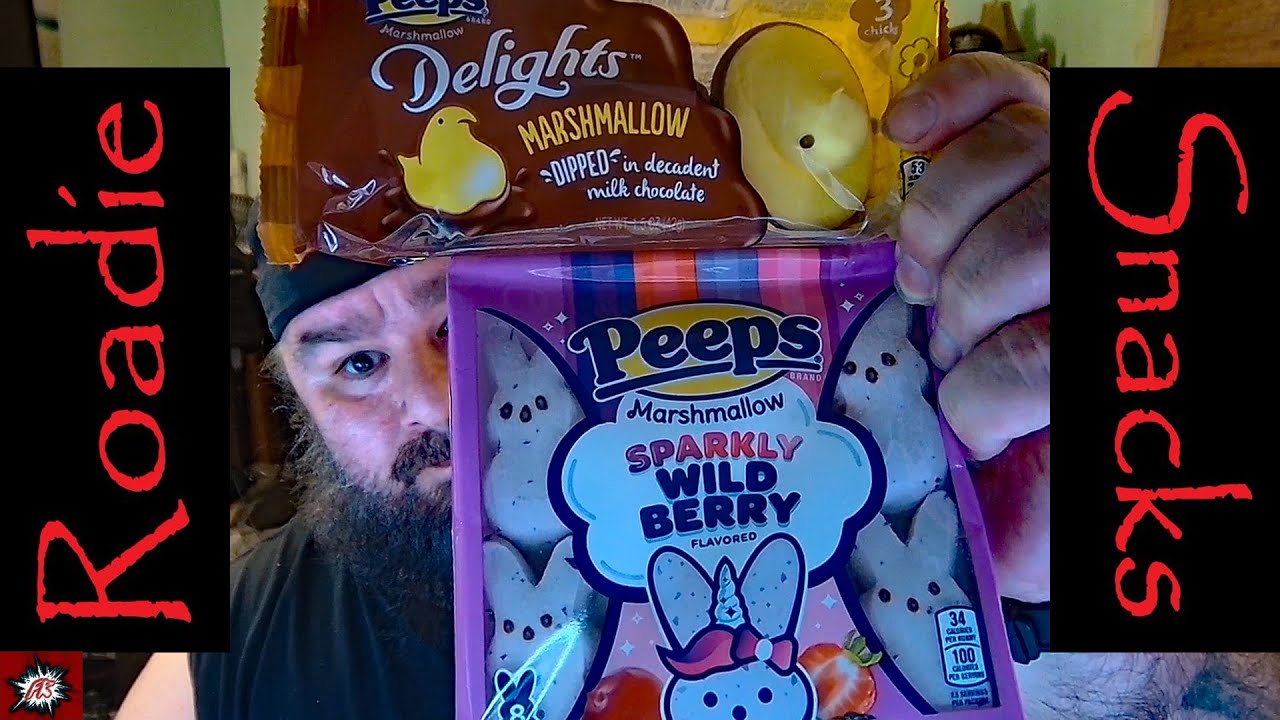Roadie Snacks: Peeps Delights and Sparkly Wild Berry Peeps - YouTube