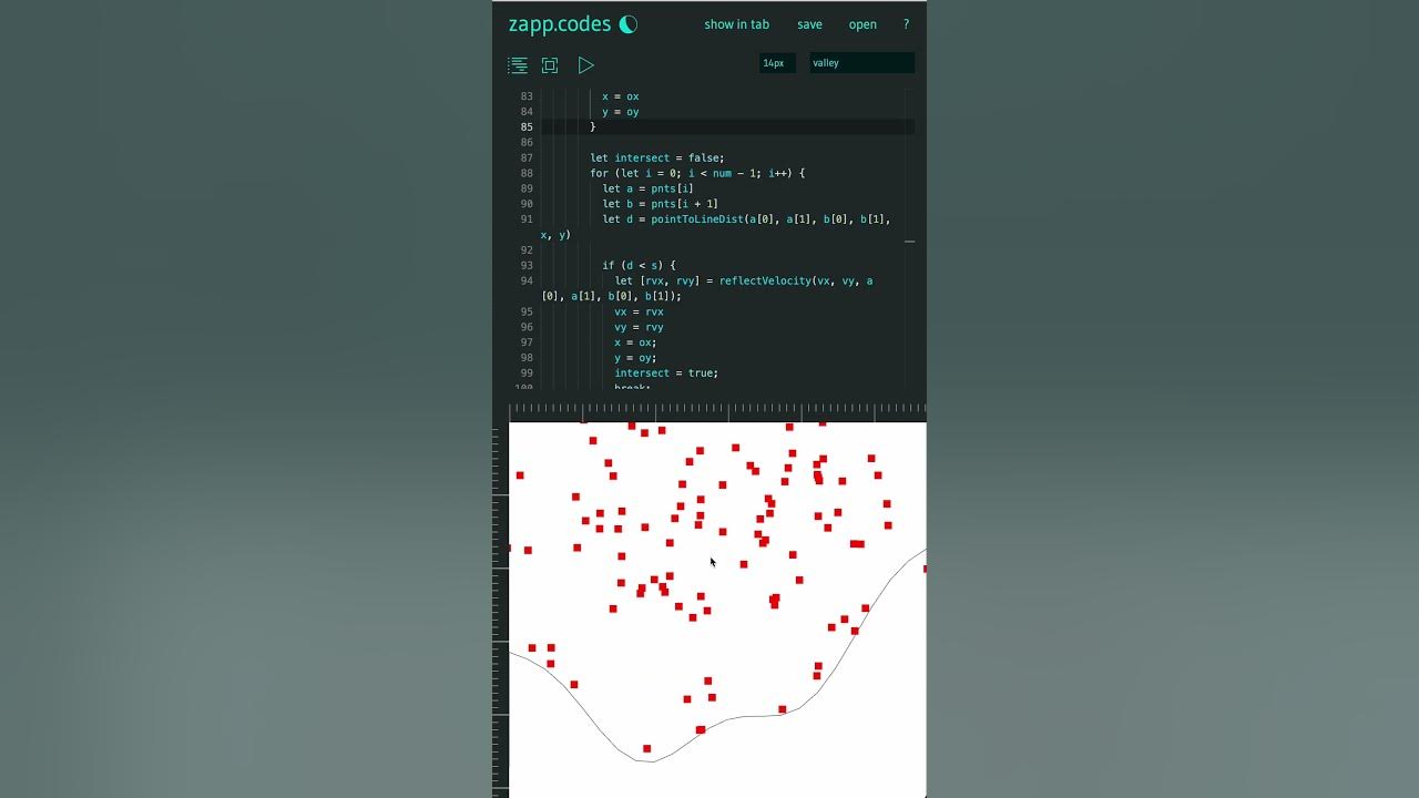 gravcurv #javascript #code #programming #creativecoding #js #webdevelopment #developer #software ...