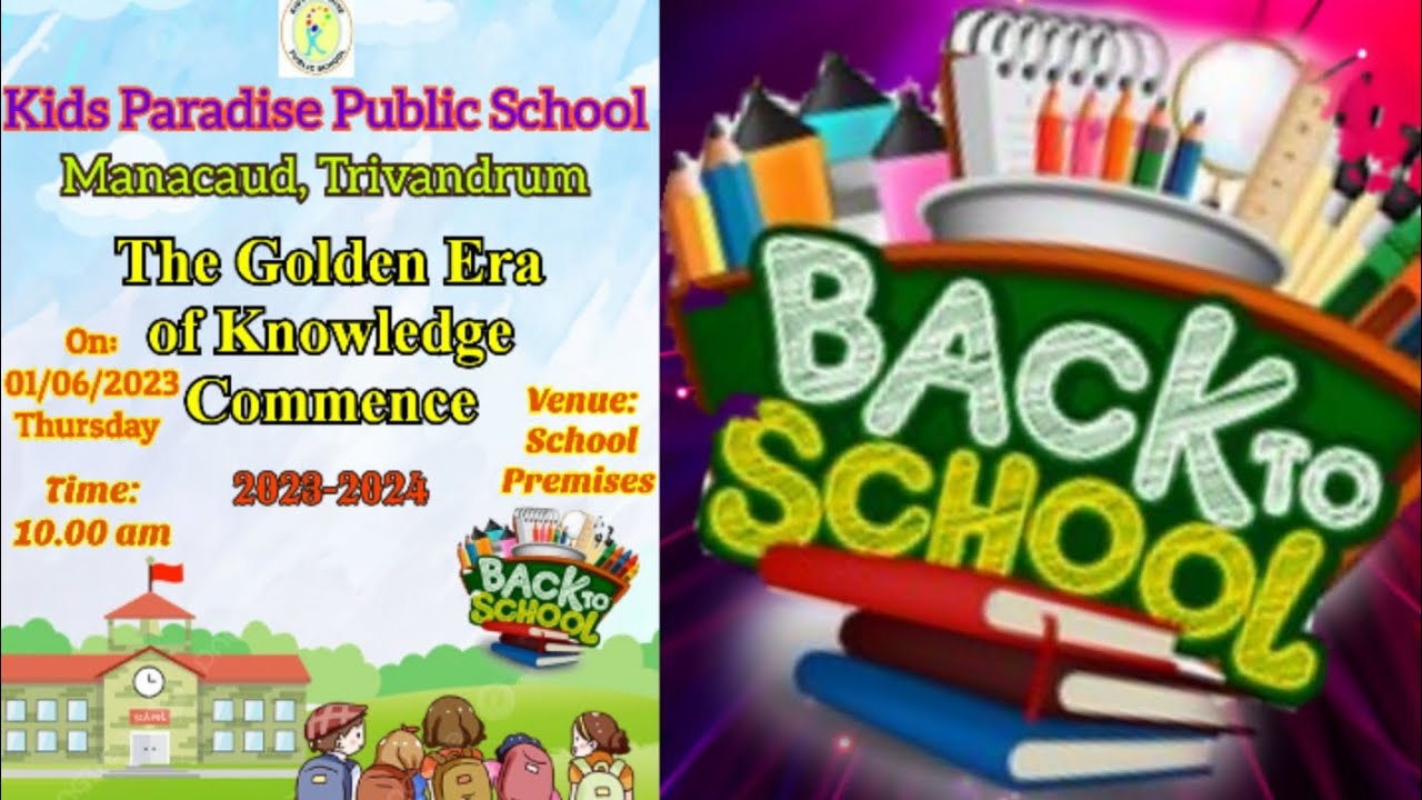 The Golden Era Of Knowledge Commence #kidsparadisepublicschool #school ...