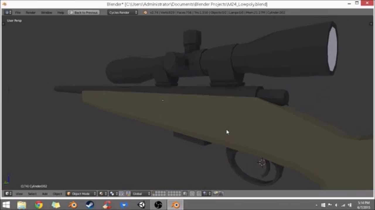 Unturned | M24 Sniper | Blender - YouTube