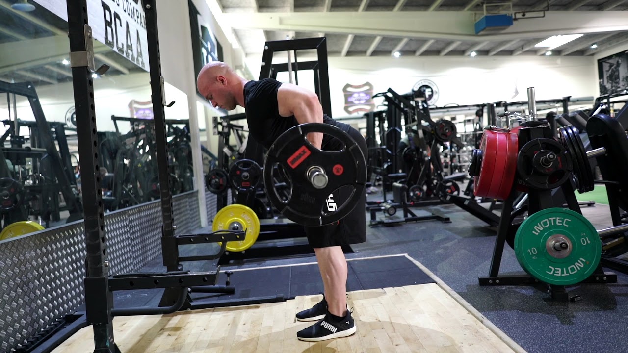 Barbell row supinated grip - YouTube