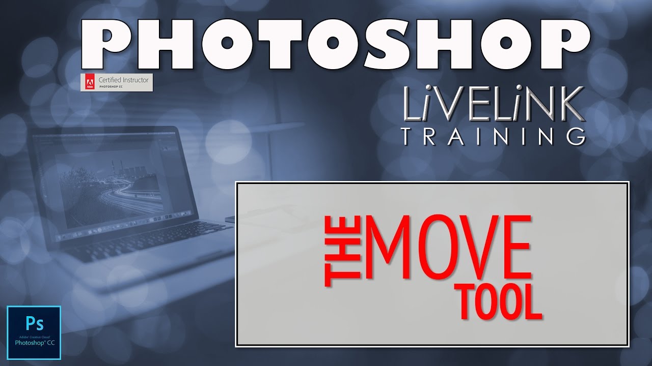 Photoshop CC Beginners Tutorial: The Move Tool - YouTube