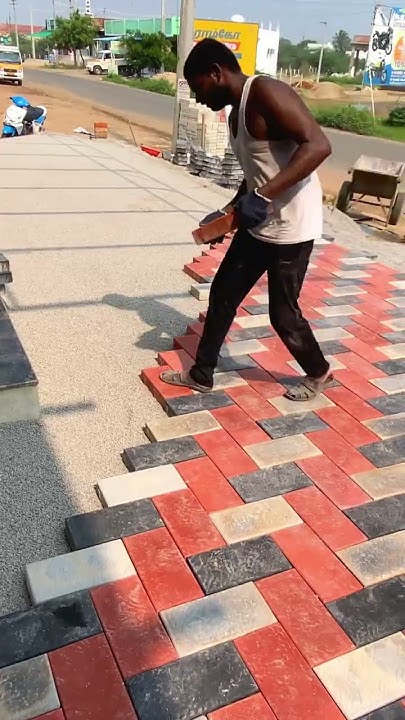 Amazing! Rectangle design Paver block Installation process - YouTube