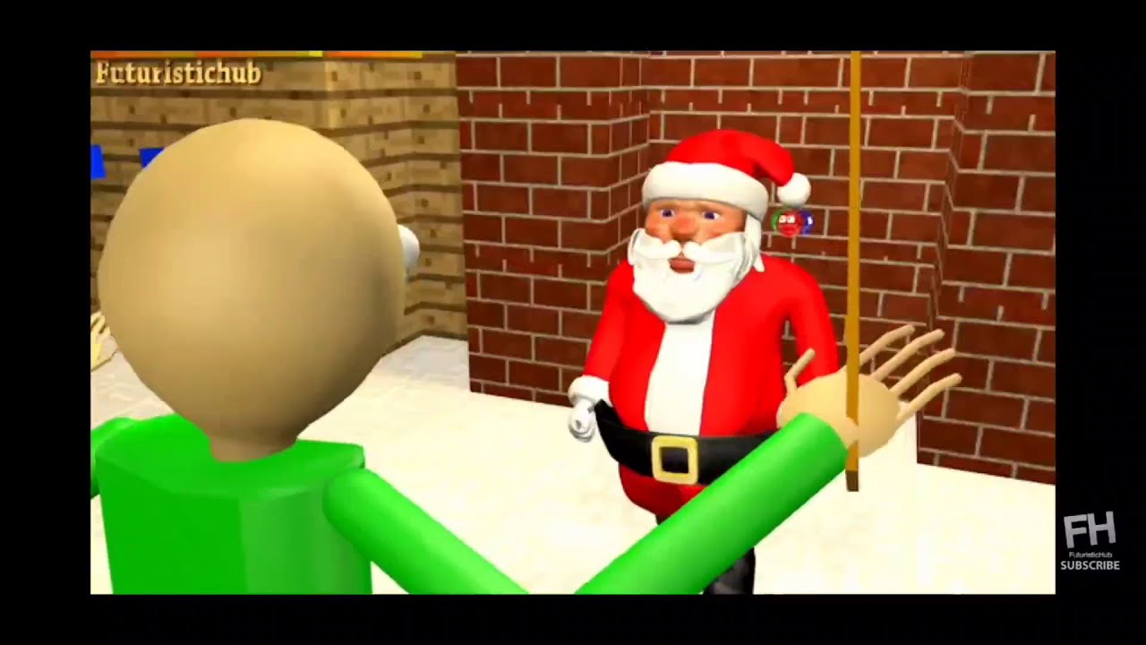 Funny Baldi Moments from the FuturisticHub video with Santa Claus vs ...