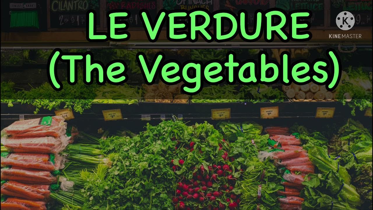 Italian Vocabulary: Le Verdure/The Vegetables (English/ Filipino ...