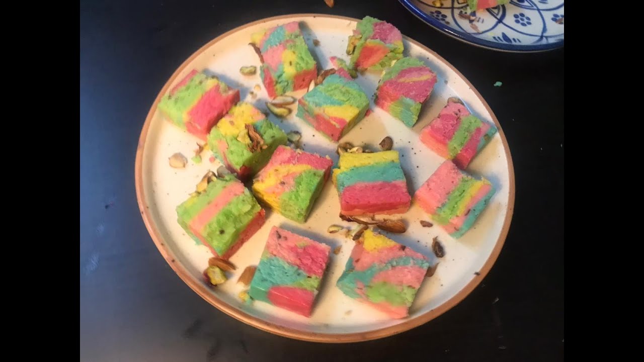 Milk Powder Super Colorful Burfi Recipe | Milk powder barfi | Food Chor ...
