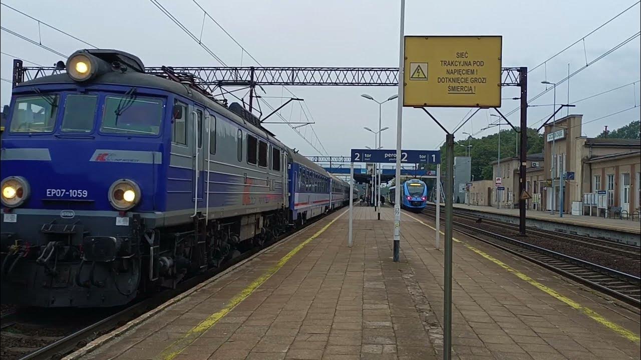 EP07-1059+TLK 18170 UZNAM rel. Warszawa Wschodnia - Świnoujście (PKP INTERCITY) - YouTube