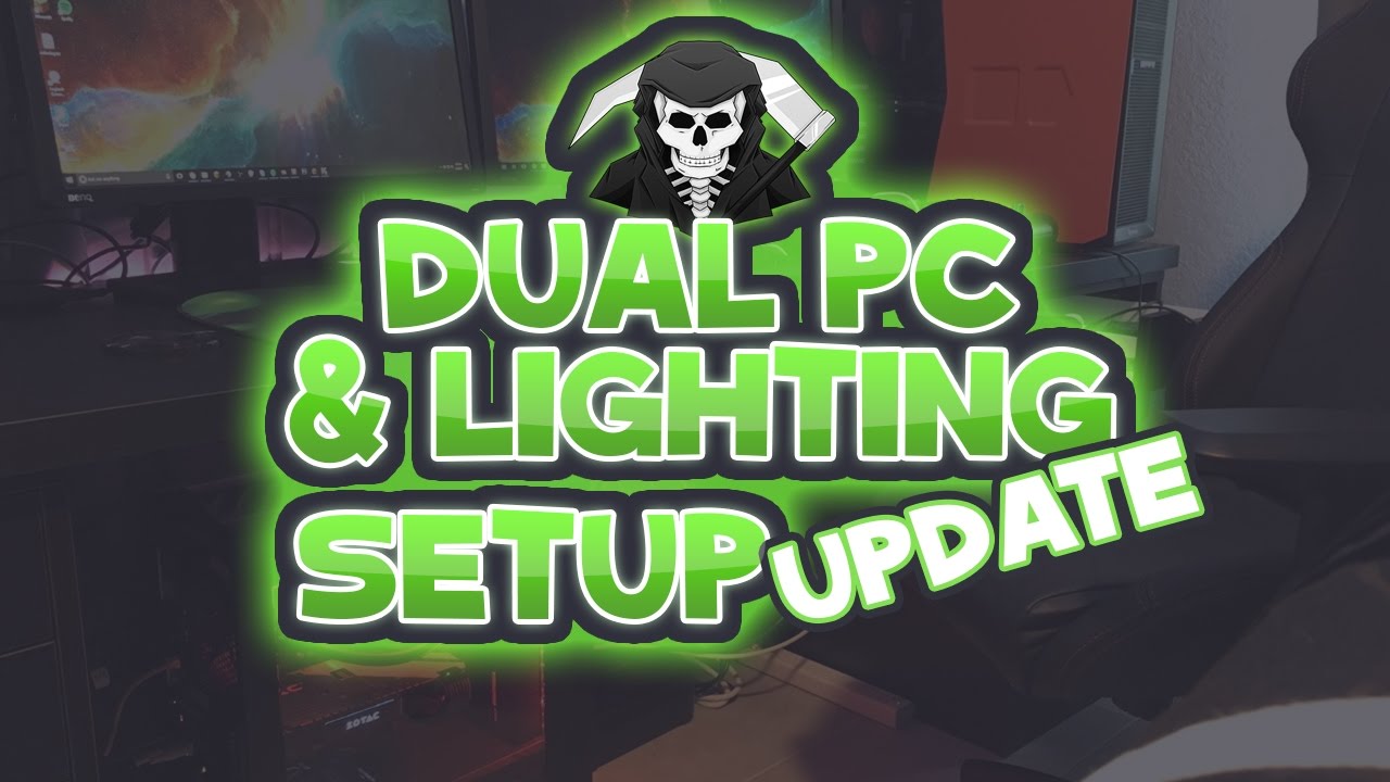DUAL PC AND LED LIGHTING UPGRADED SETUP! - YouTube