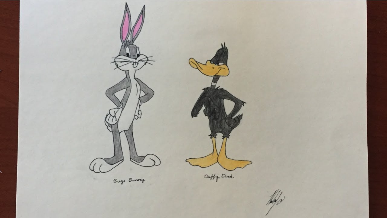 Bugs Bunny And Daffy Duck Drawings Who Will Win In November? Think