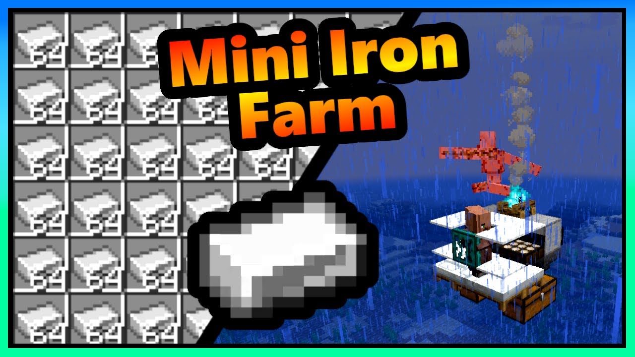 Smallest Iron Farm in Minecraft | 1.20 - 1.21+ - YouTube