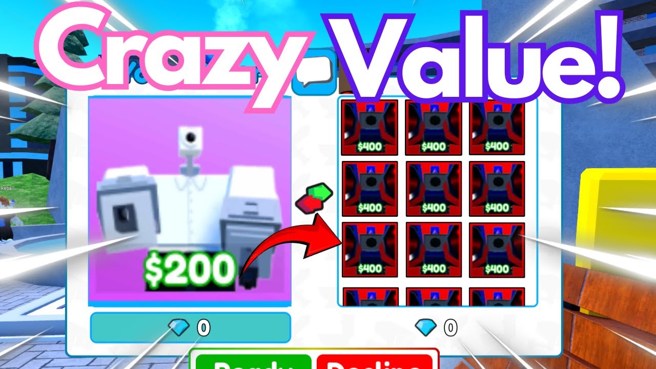 What Do People Trade for a Engineer Cameraman in Toilet Tower Defense ...