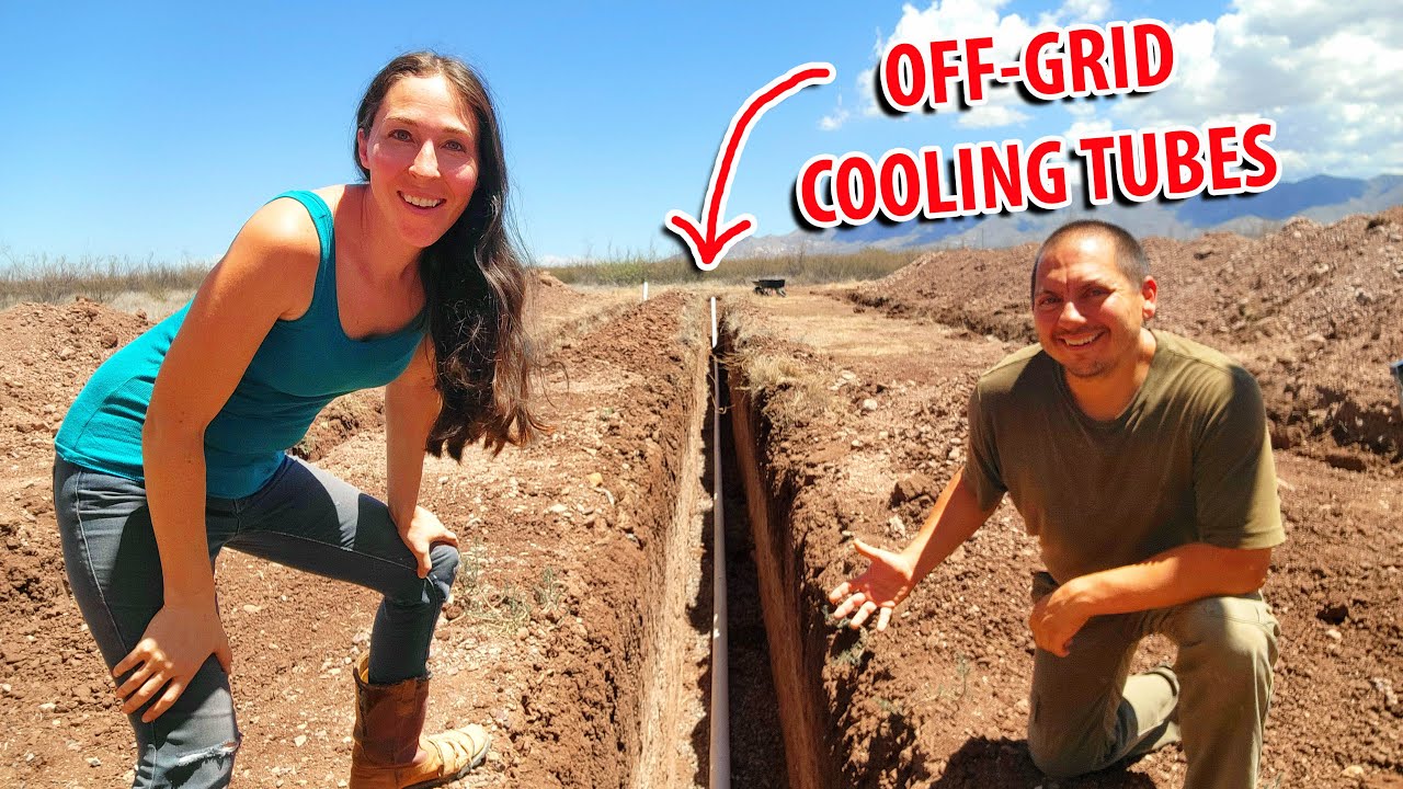 Earth Tube Air Conditioning System Install Continues | Geothermal ...