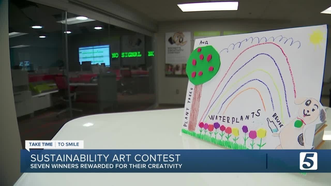7 winners named in sustainability art contest - YouTube