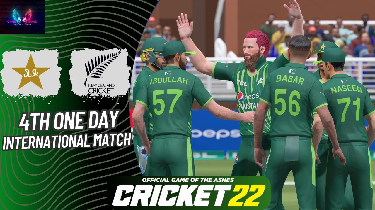 (PS5) CRICKET 22 GAMEPLAY | Pakistan vs New Zealand 4th ODI 4K 60FPS ...