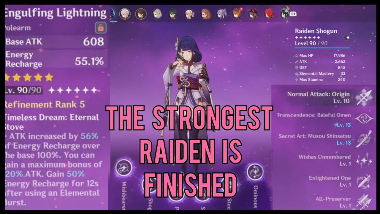 The Strongest Raiden Shogun is Finished | Genshin Impact - YouTube