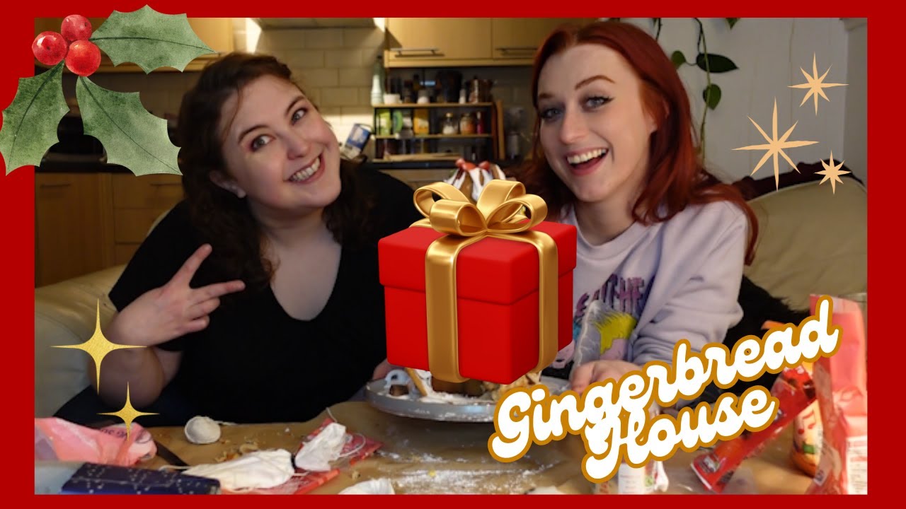 making a GINGERBREAD HOUSE ft. emma - YouTube