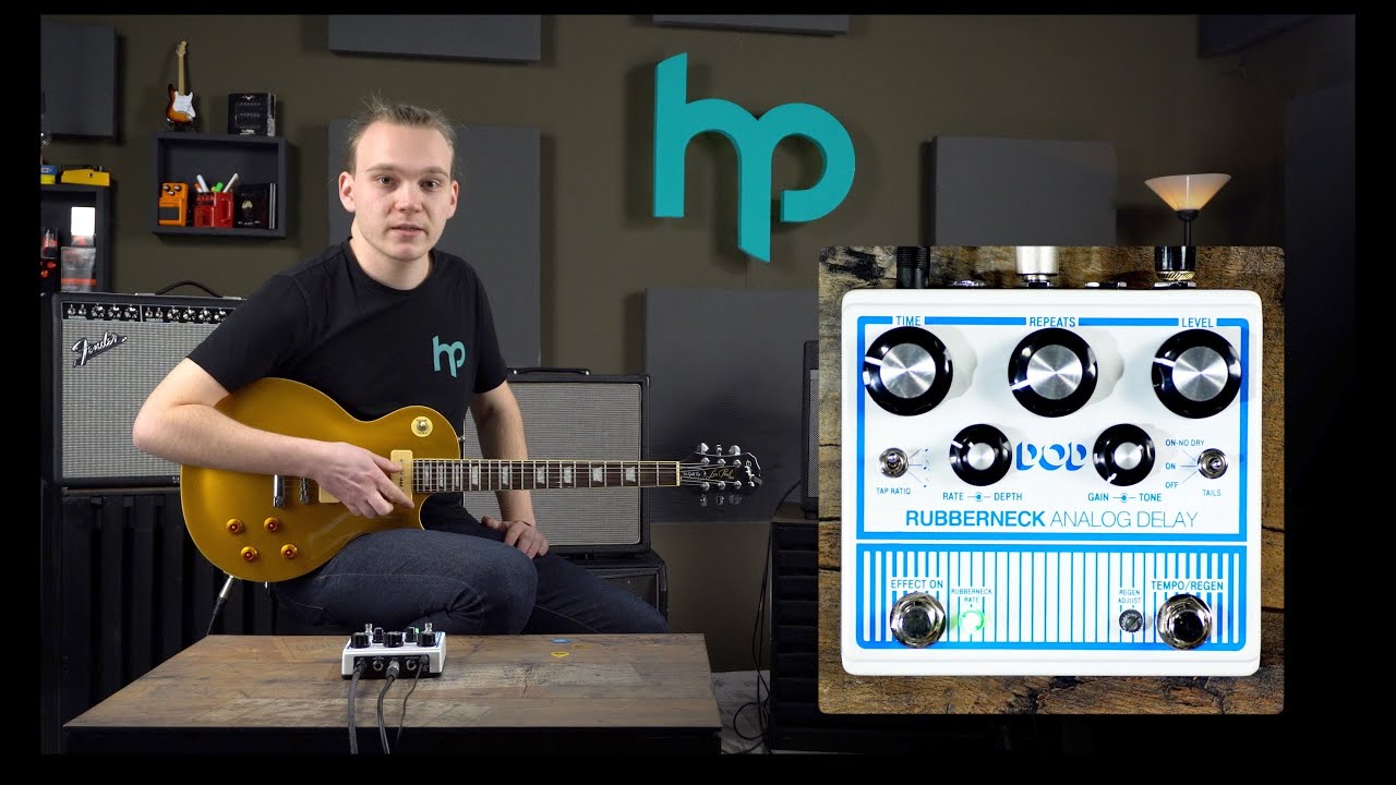 DigiTech DOD Rubberneck Analog Delay effektpedál - YouTube