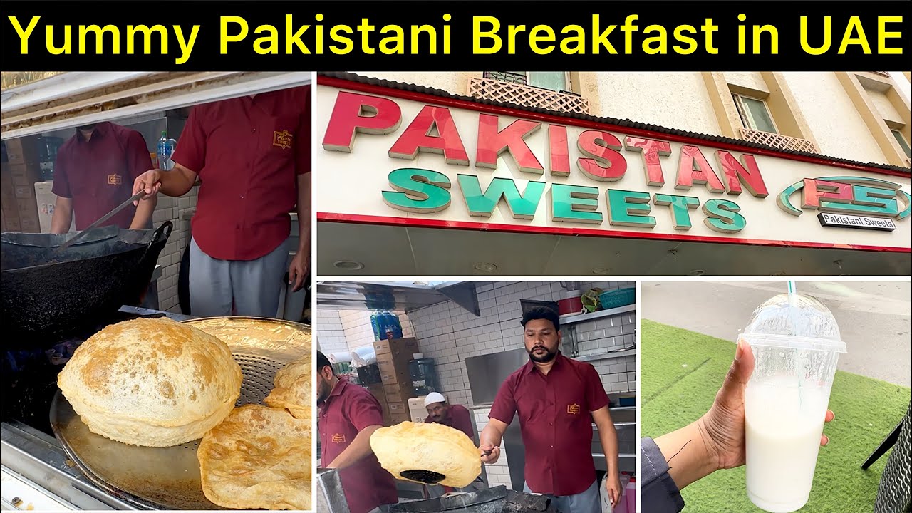 Top Pakistani Breakfast in UAE Sharjah! “Must try”!! - YouTube