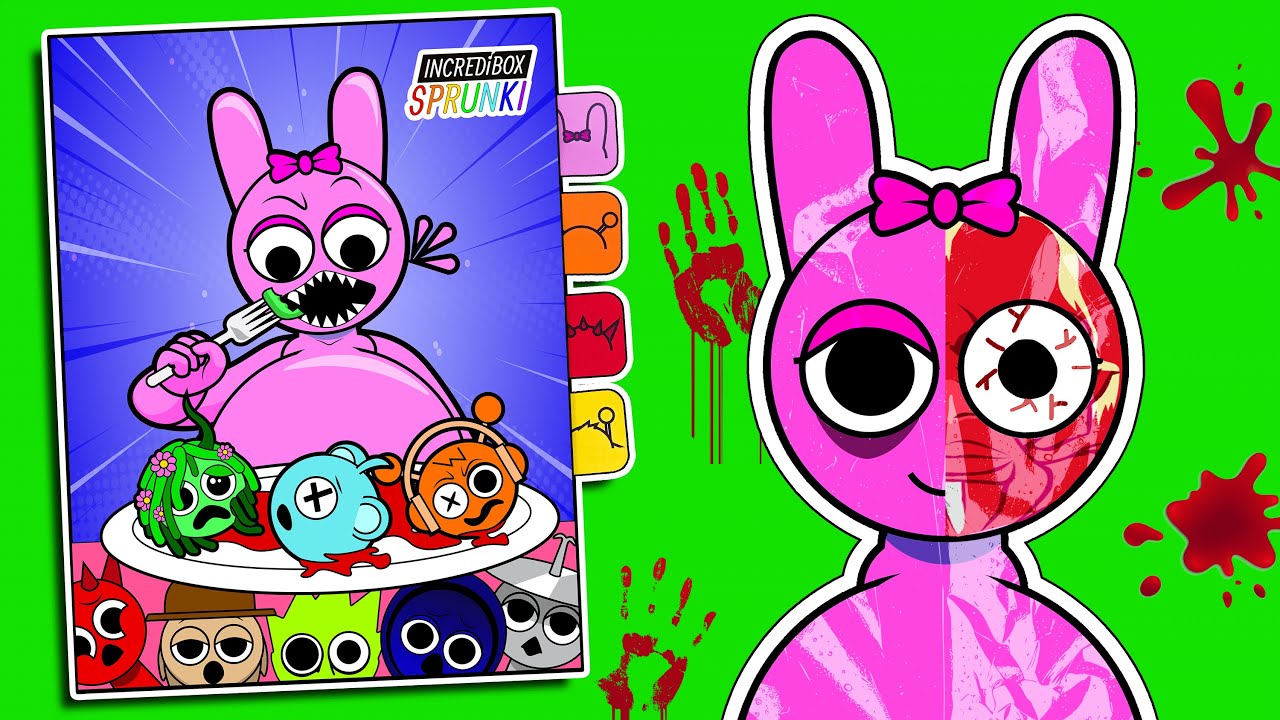 🐾paper diy🐾 Making INCREDIBOX SPRUNKI Game Book ( Pinki Pregnant ...