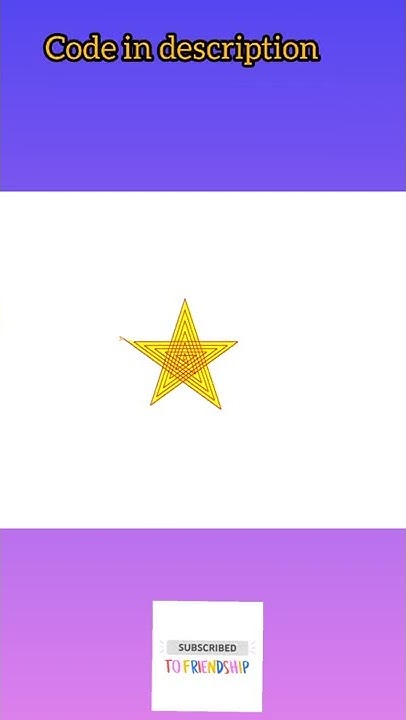 Draw star using python turtle - YouTube