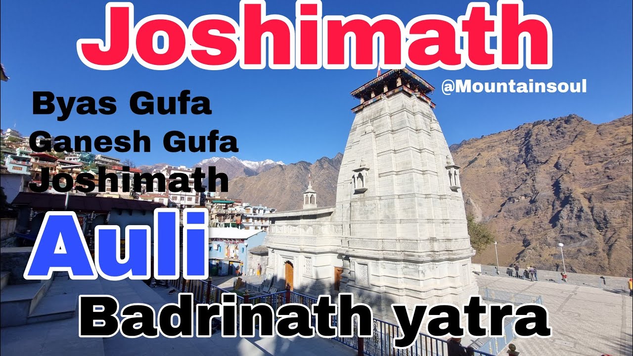 Badrinath||yatra||Joshimath Auli|| Byas Gufa ke Darshan - YouTube