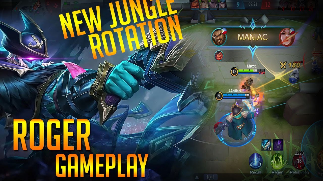 NEW JUNGLE ROTATION | 3 CORE META | ROGER GAMEPLAY | SKIN GIVEAWAY ...