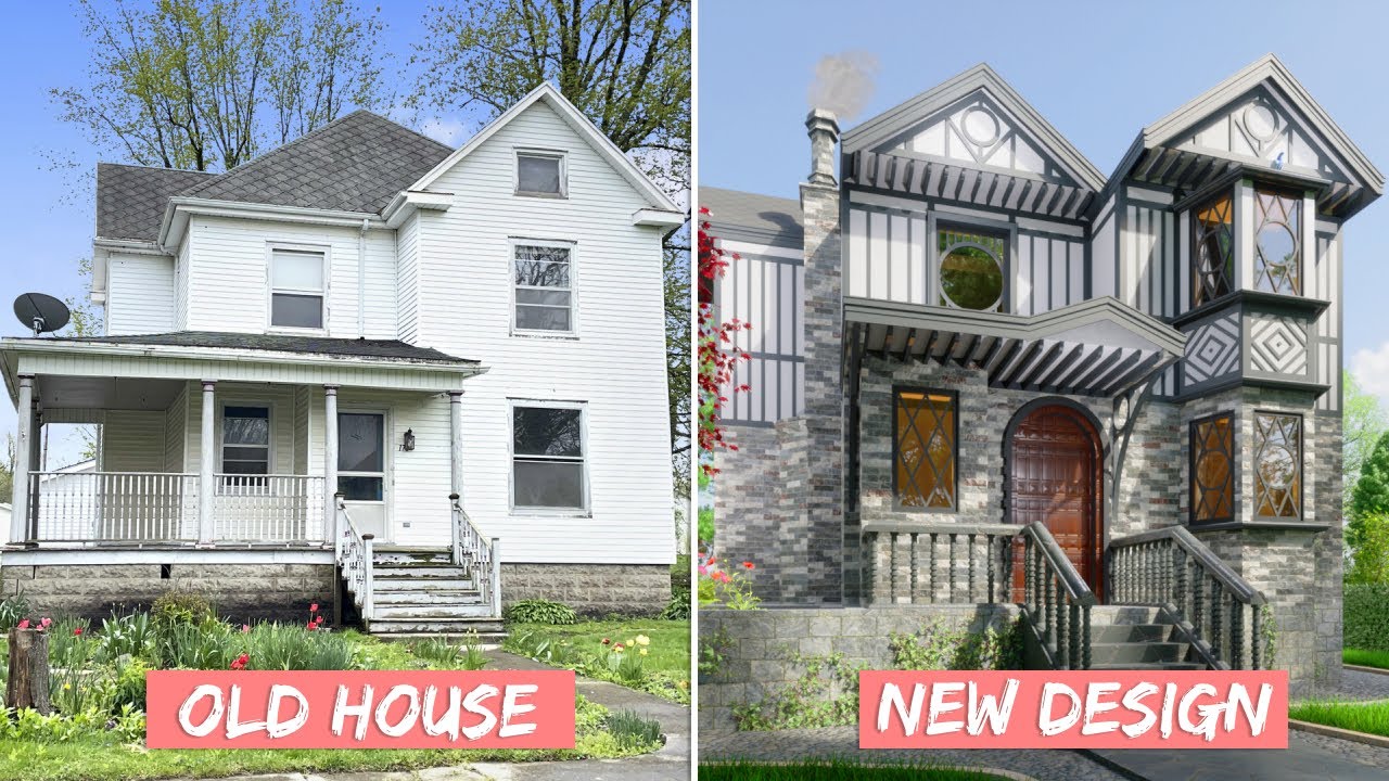 What would this 1900's house look like if it was Elizabethan - YouTube