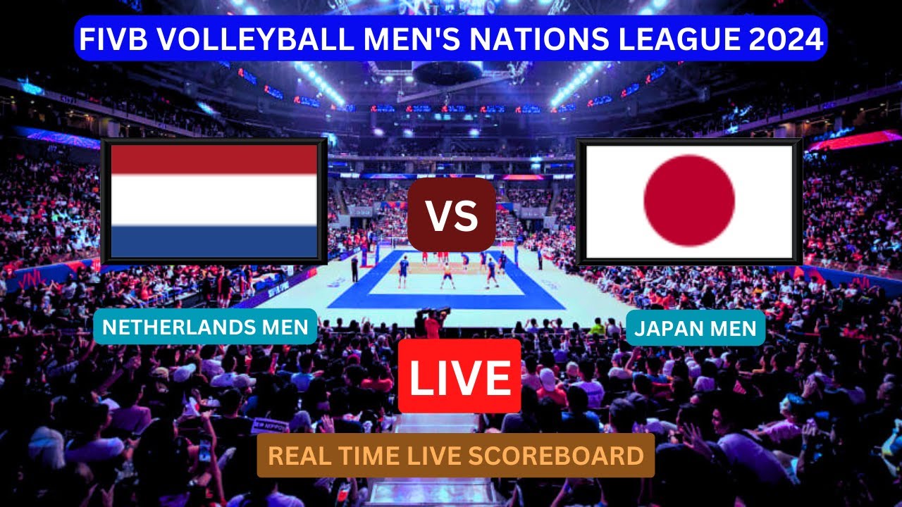 Japan Vs Netherlands LIVE Score UPDATE Today Match FIVB Volleyball Men ...
