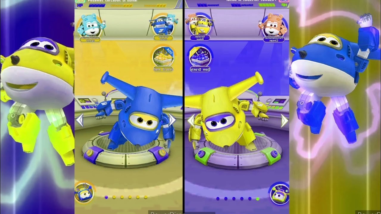 Super wings Blue jett vs yellow jett Season #51 - Gameplay Android IOS ...