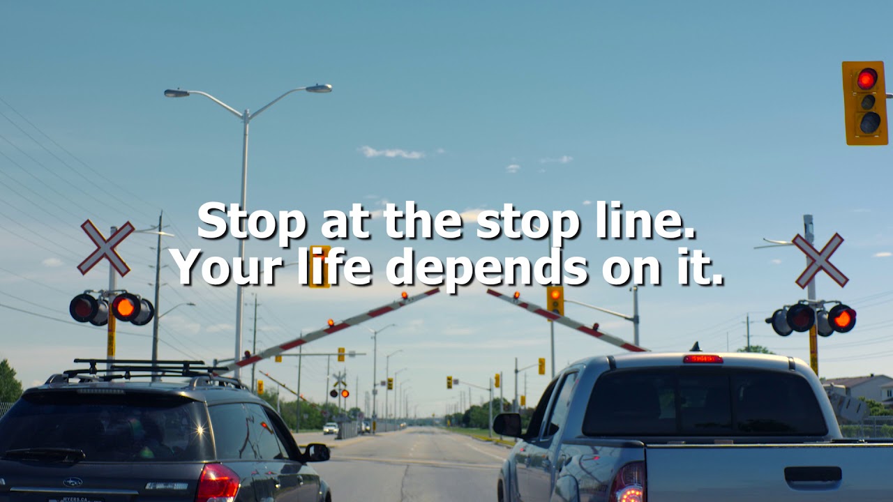 RAIL CROSSING | Stop at the stop line - YouTube