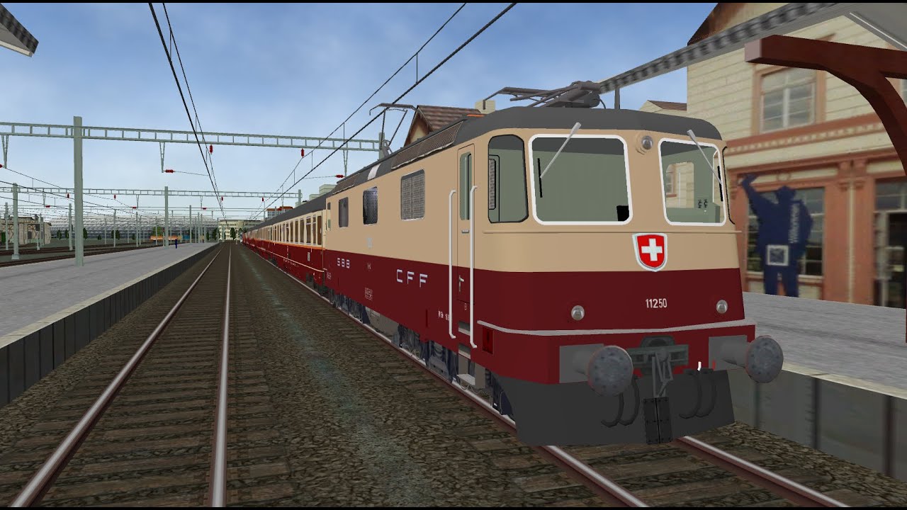 Open Rails BLS. TEE-Zug auf der BLS. - YouTube