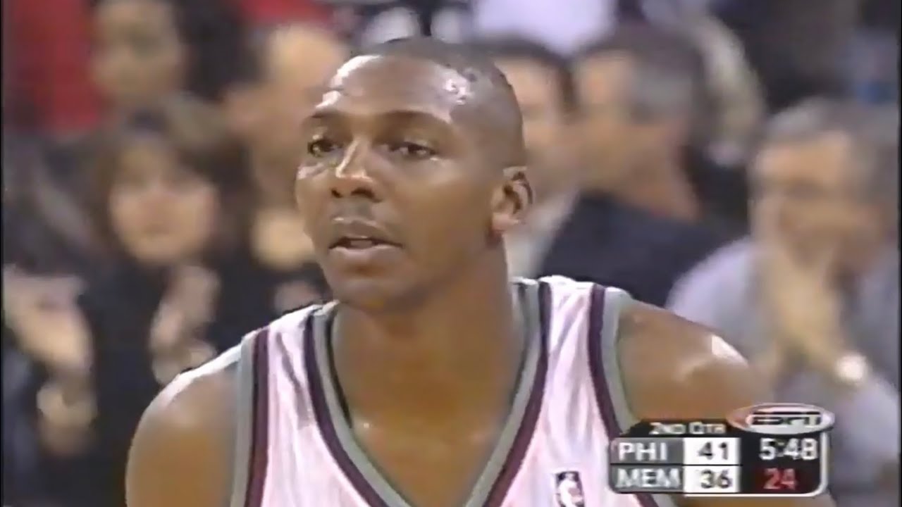 Wesley Person Grizzlies 12pts (4/7 3PT) vs 76ers (2002) - YouTube