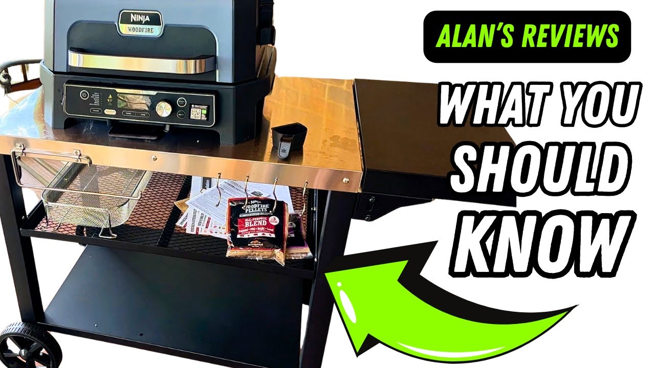 My Review of Three-Shelf Movable Outdoor Grill Table for Ninja Woodfire ...