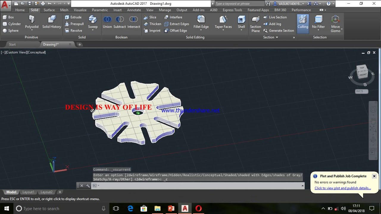 HOW TO DRAW GENEVA MECHANISM IN AUTOCAD & HOW TO CONVERT 2D TO 3D ...