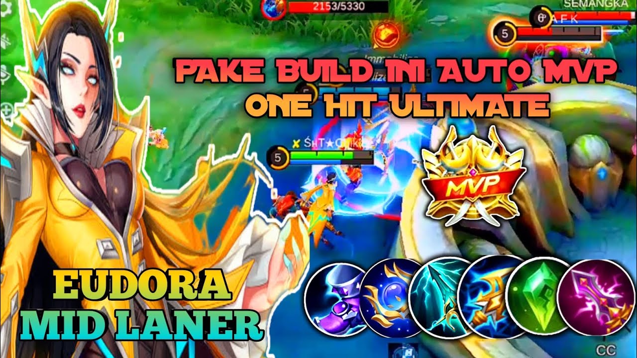 EUDORA BUILD ITEM TERSAKIT ONE HIT ULTIMATE AUTO MVP | MOBILE LEGENDS ️ ...
