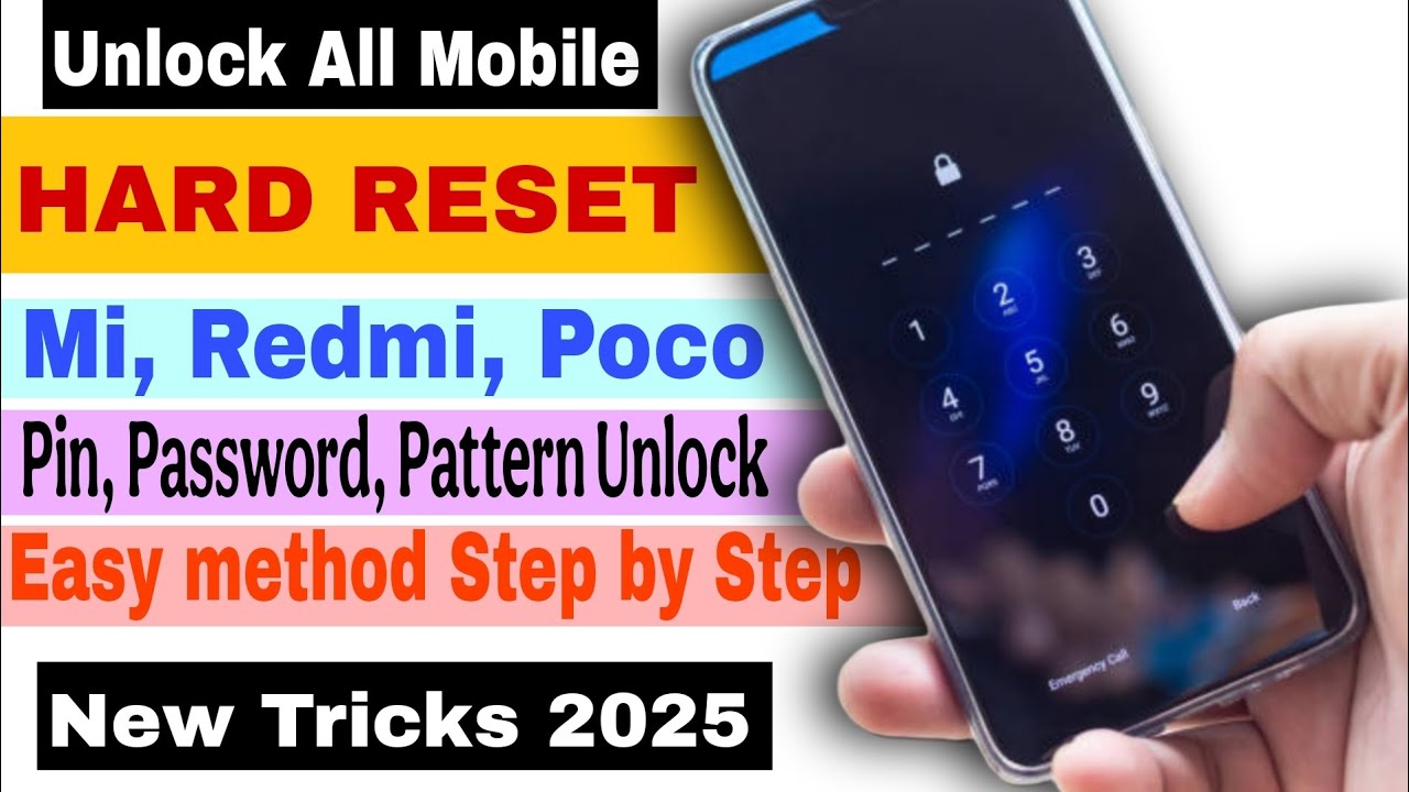 Unlock All Mobile Lock 🔒 | Redmi, Poco, xiaomi Mi Password, Pattern ...