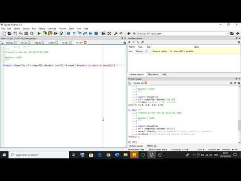 Reading Shapefiles 'Pyshp' - YouTube