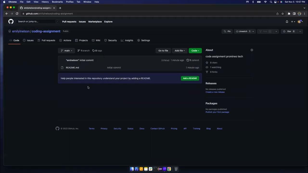 Coding Assignment - Week One - Promineo Tech - YouTube