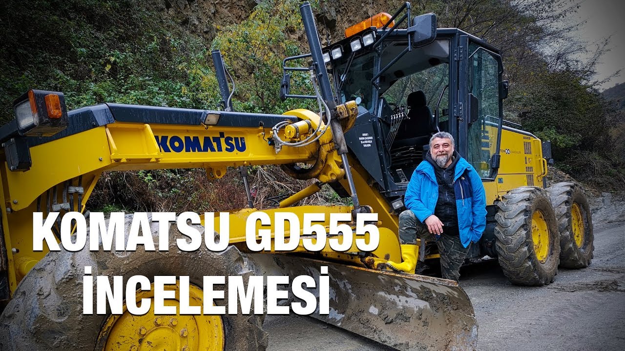 DEV GREYDER KOMATSU GD555'İ KULLANDIM, İNCELEDİM, YOL AÇTIM - YouTube