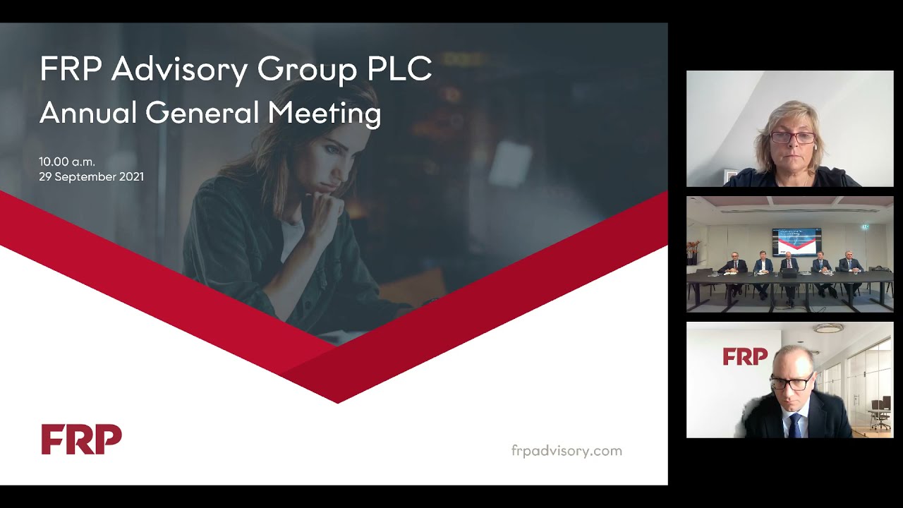 FRP ADVISORY GROUP PLC - AGM 2021 - YouTube