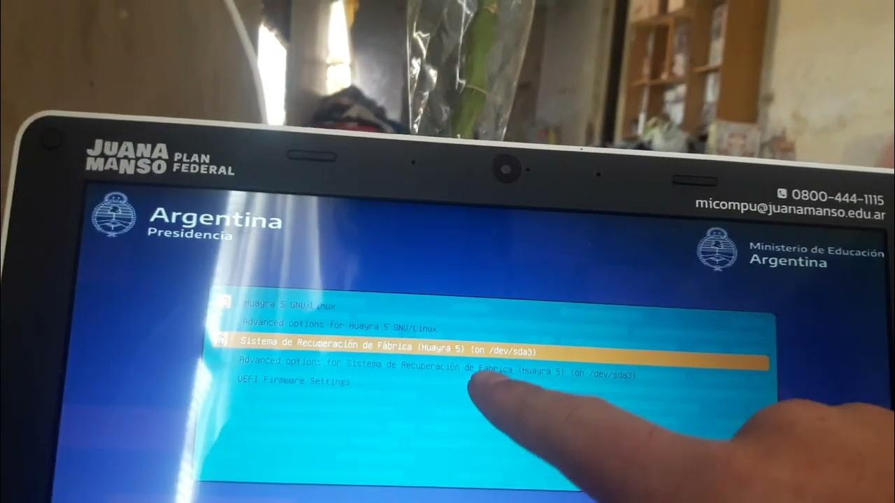 como reiniciar de fábrica la computadora de juana manso - YouTube