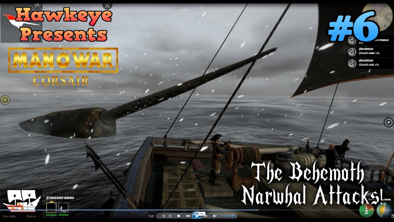 Man O' War Corsair - Ep. #6: A NEW Sea Monster, the Behemoth Narwhal Attacks! - YouTube