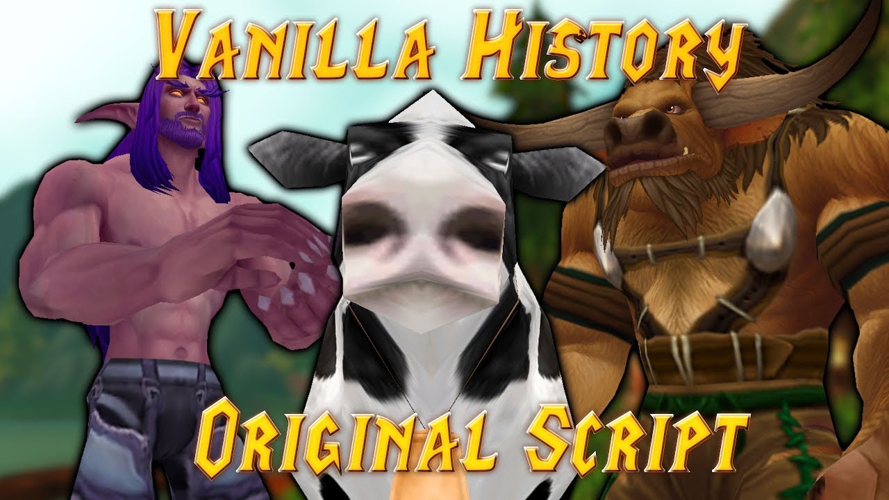 Vanilla History - The Original Script and Characters - YouTube
