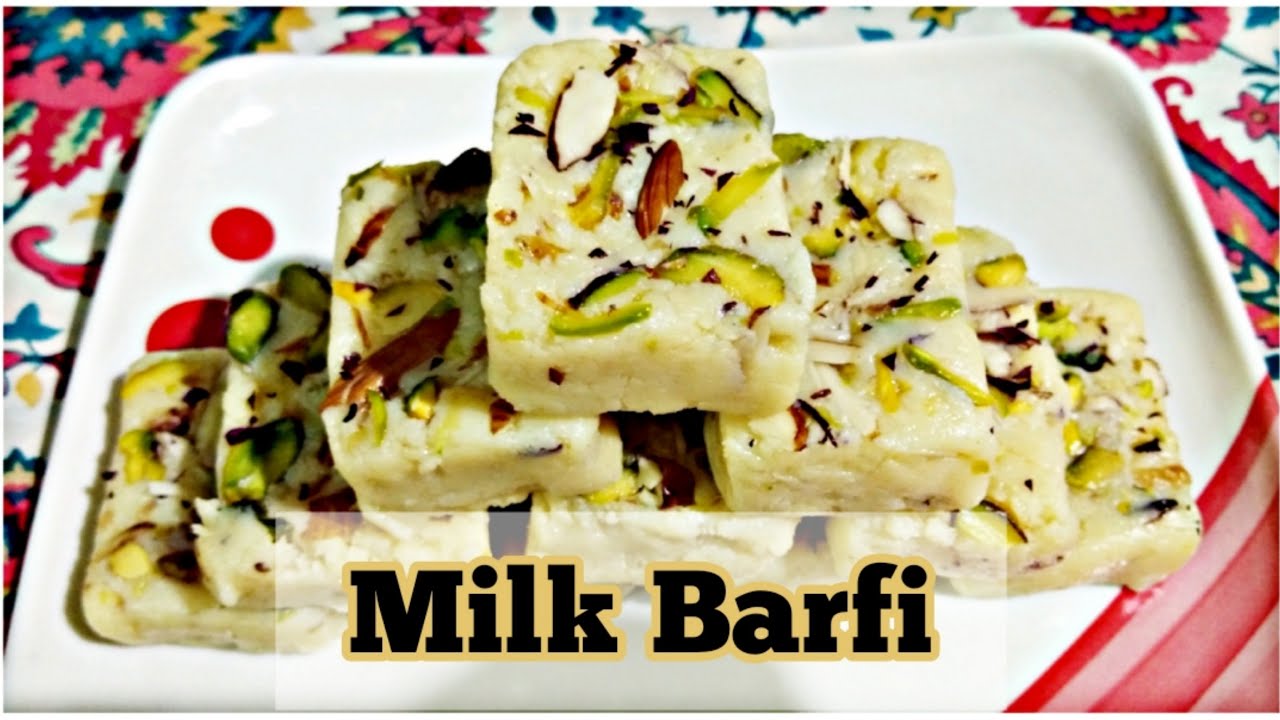 | Milk Barfi/Burfi | Barfi Recipe | Milk Powder Barfi | Delicious Barfi ...
